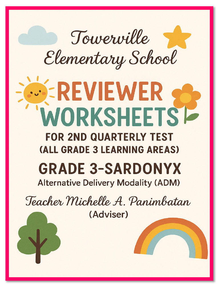 Grade 3-Reviewer Worksheets | PDF
