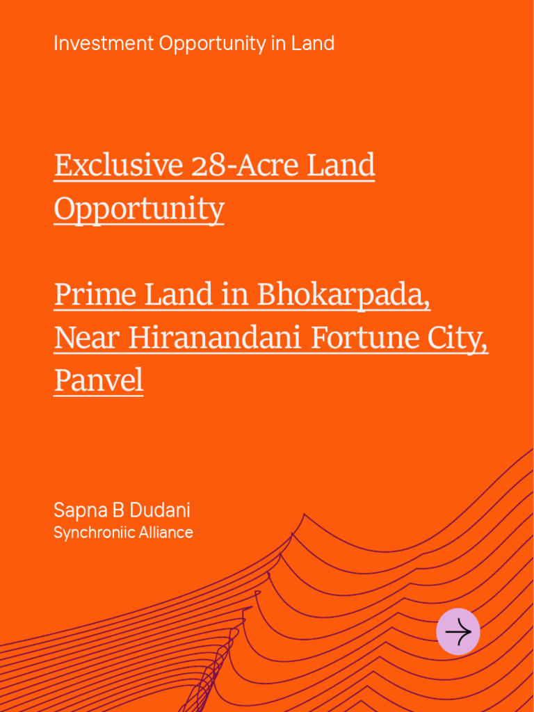 28-Acre Land-Bhokarpada - Near Hiranandani Fortune City | PDF ...