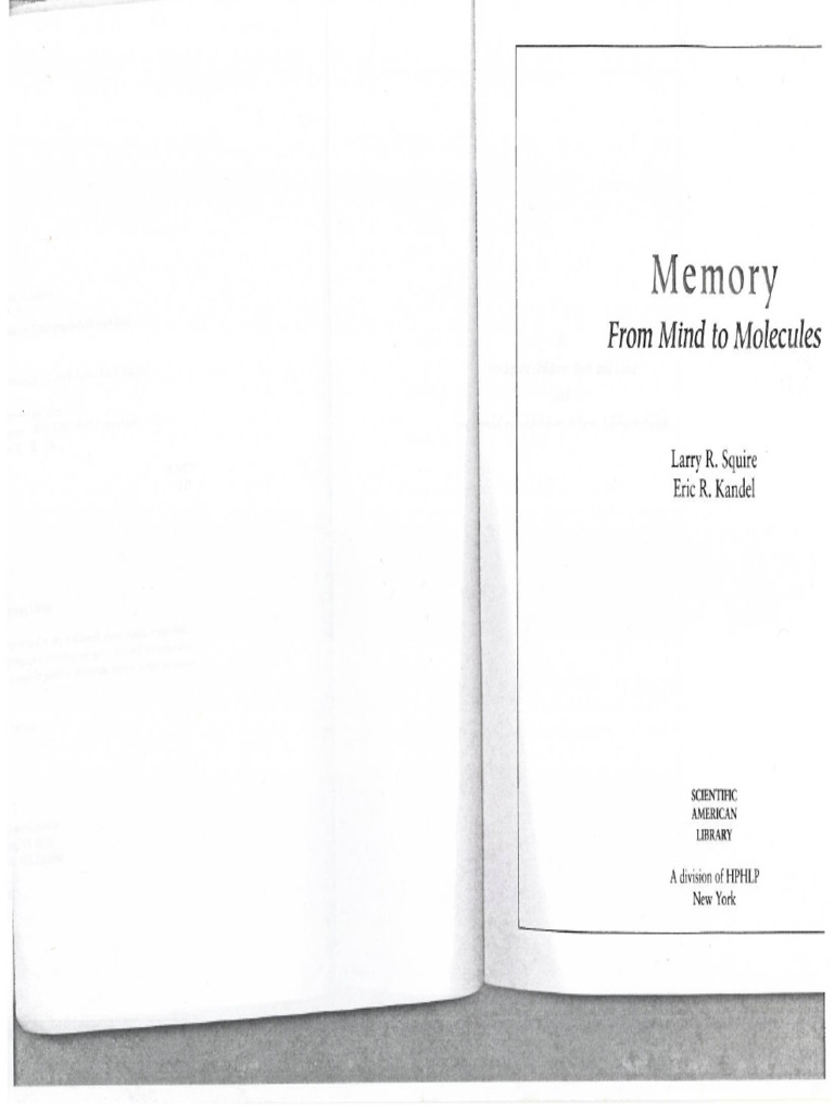 Squire and Kandel - Memory - Ch. 5-6 | PDF