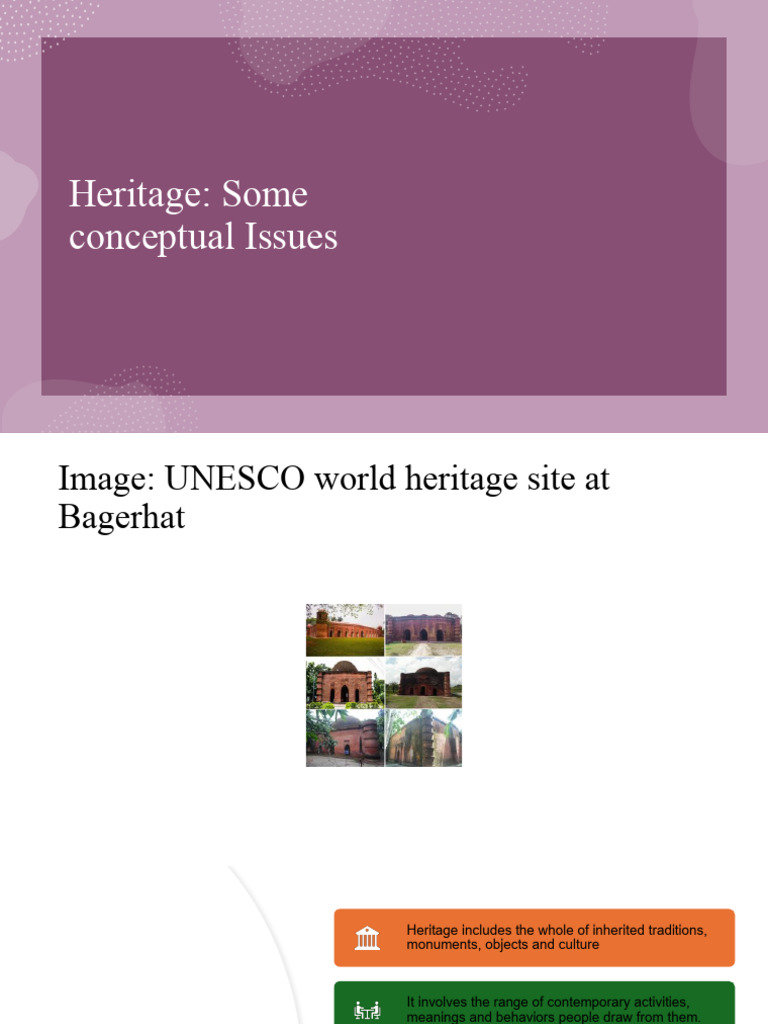 Heritage | PDF | Cultural Heritage | Cultural Education