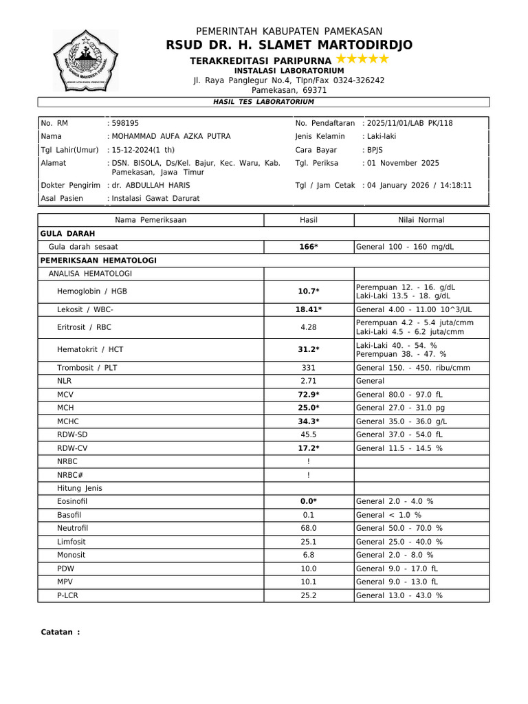 Hasil Lab | PDF