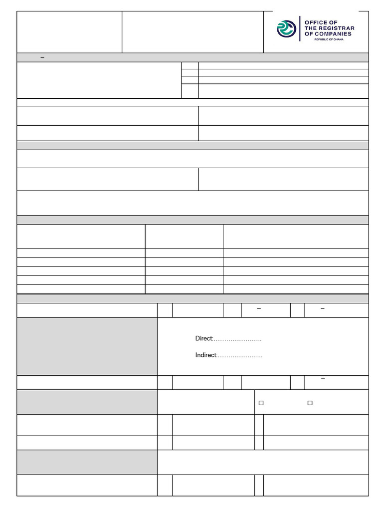 BO3 Listed Company BO Form | PDF | Companies | Public Company