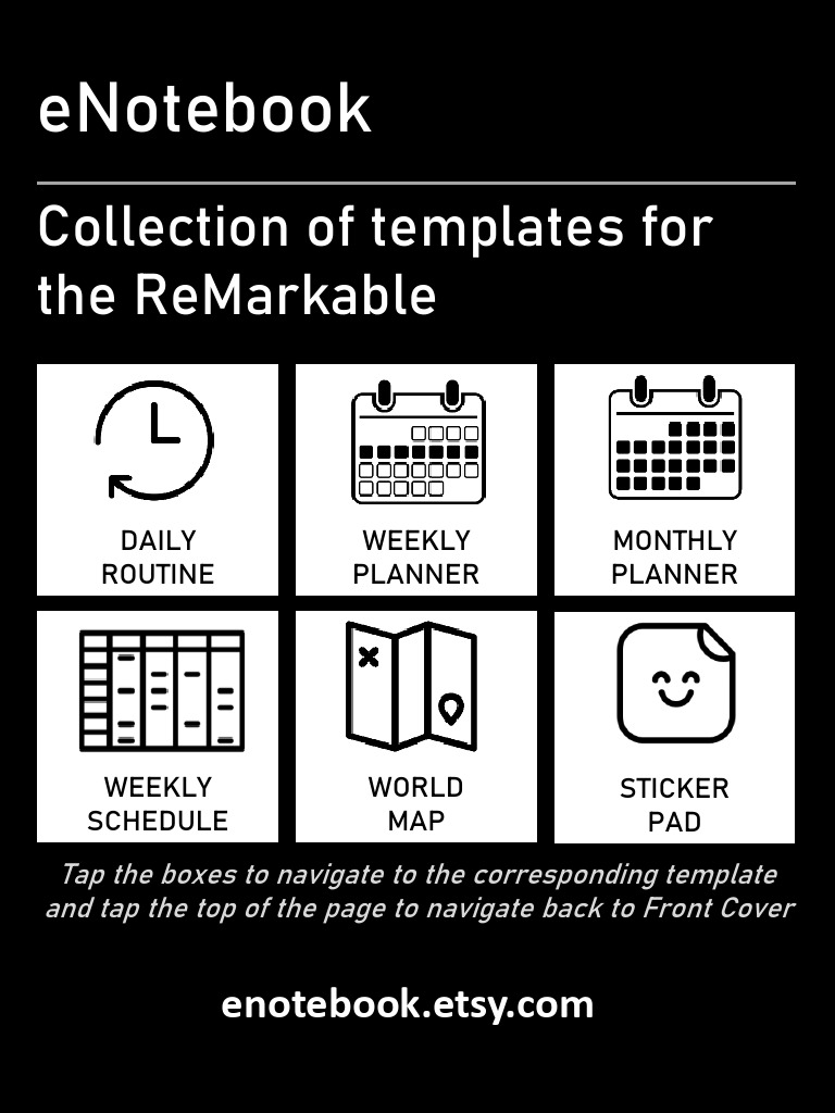 ReMarkable eNotebook Templates Collection | PDF