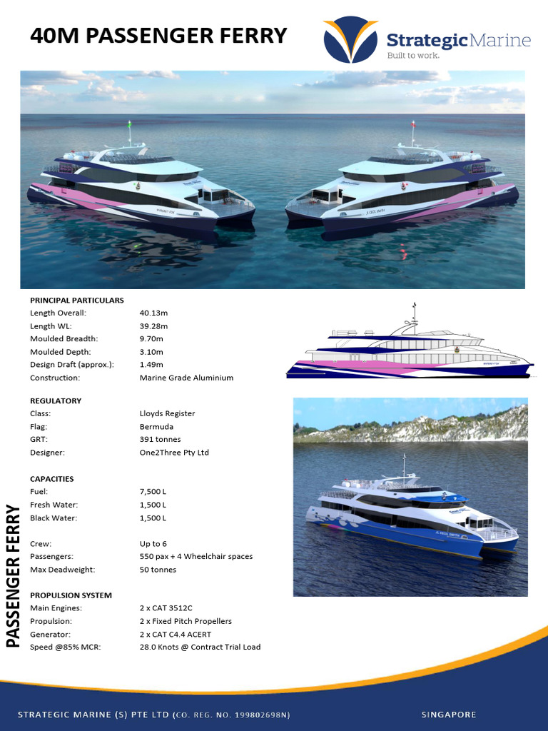 40M Passenger Ferry Bermuda | PDF