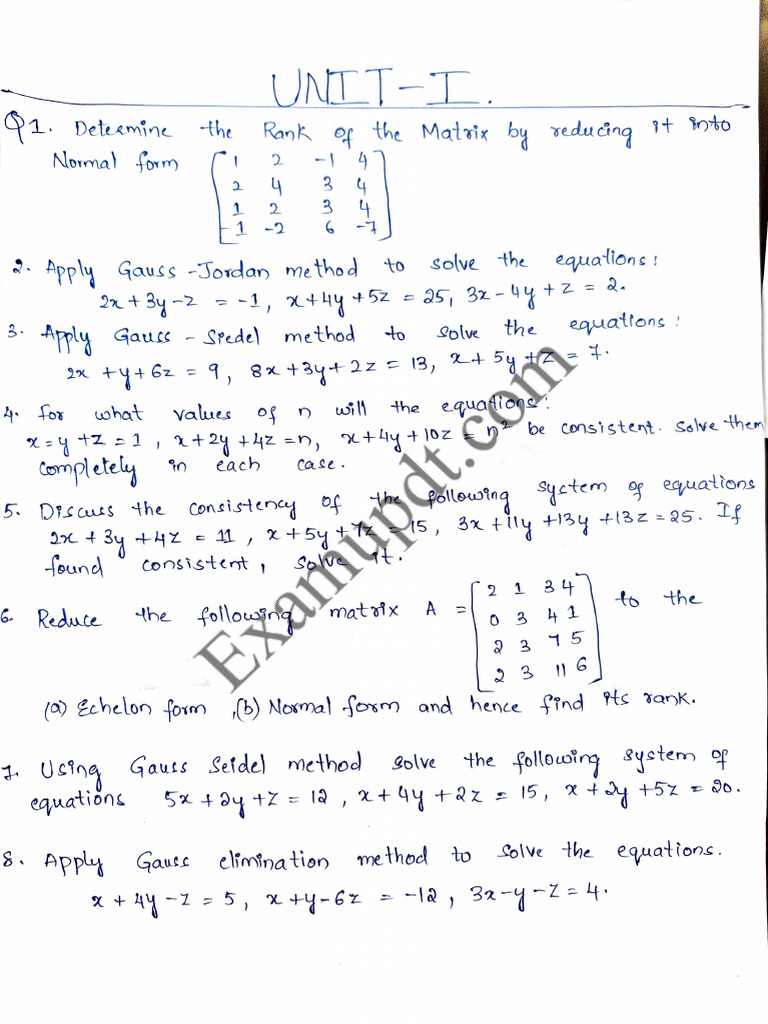 Matrices and Calculus Important R25 | PDF | Matrix (Mathematics ...