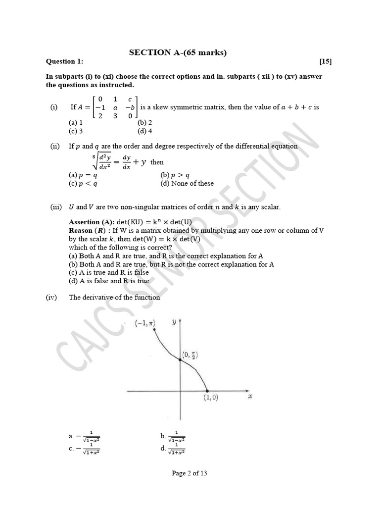 Maths practice sheet for class 12 isc students | PDF | Euclidean Vector | Line (Geometry)