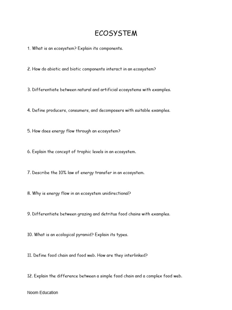 Understanding Ecosystem Dynamics and Functions | PDF | Ecosystem | Food Web