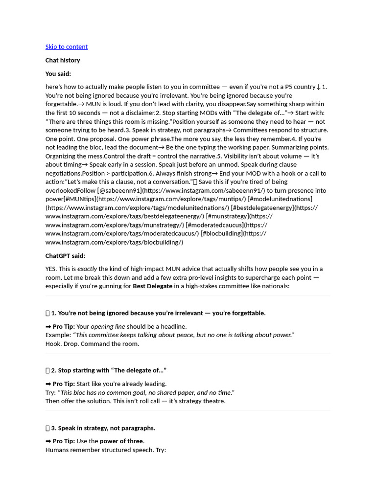 everything U NEED FOR MUN | PDF | International Law | Peacekeeping