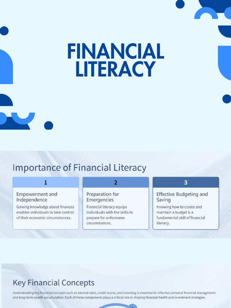 L-10 Financial Literacy | PDF