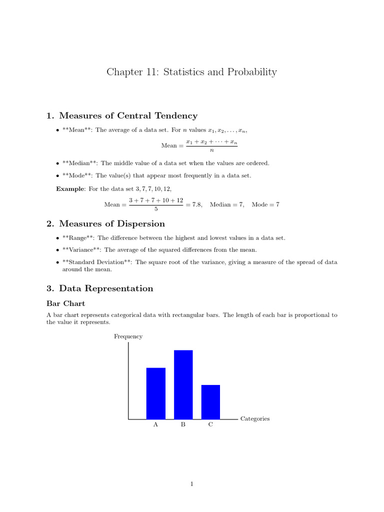 Probability and Statistics | PDF | Mean | Mode (Statistics)