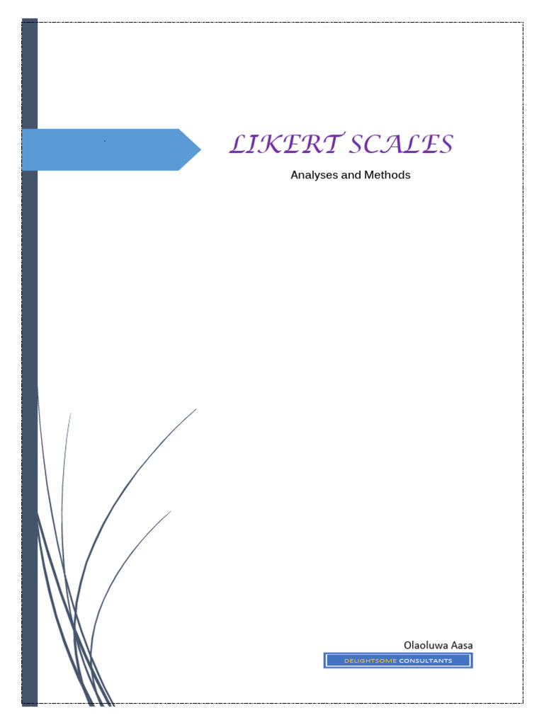 Likert Scales: Analysis & Methods Guide | PDF | Likert Scale ...