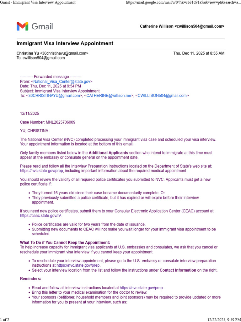 Visa Interview Appointment | PDF | Travel Visa | Diplomacy