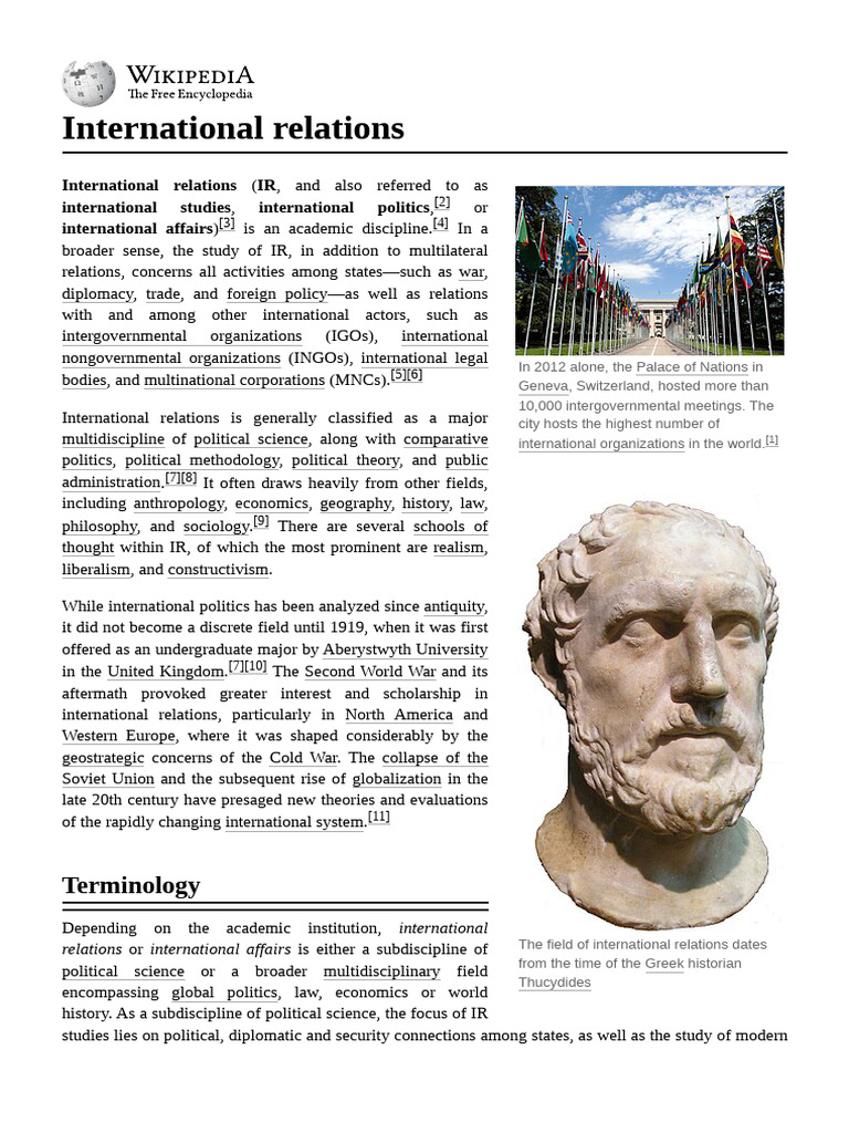 International Relations | PDF | International Relations | Polarity ...