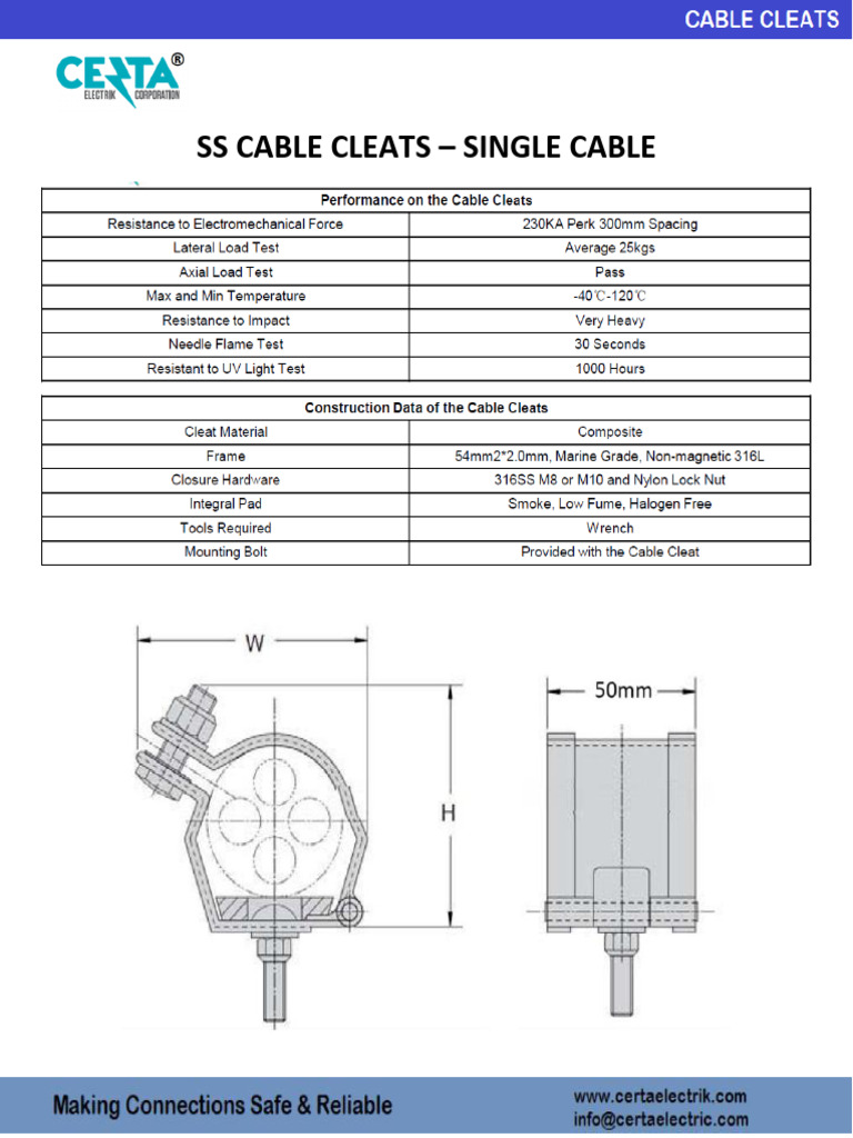 Ss Single Cleats | PDF