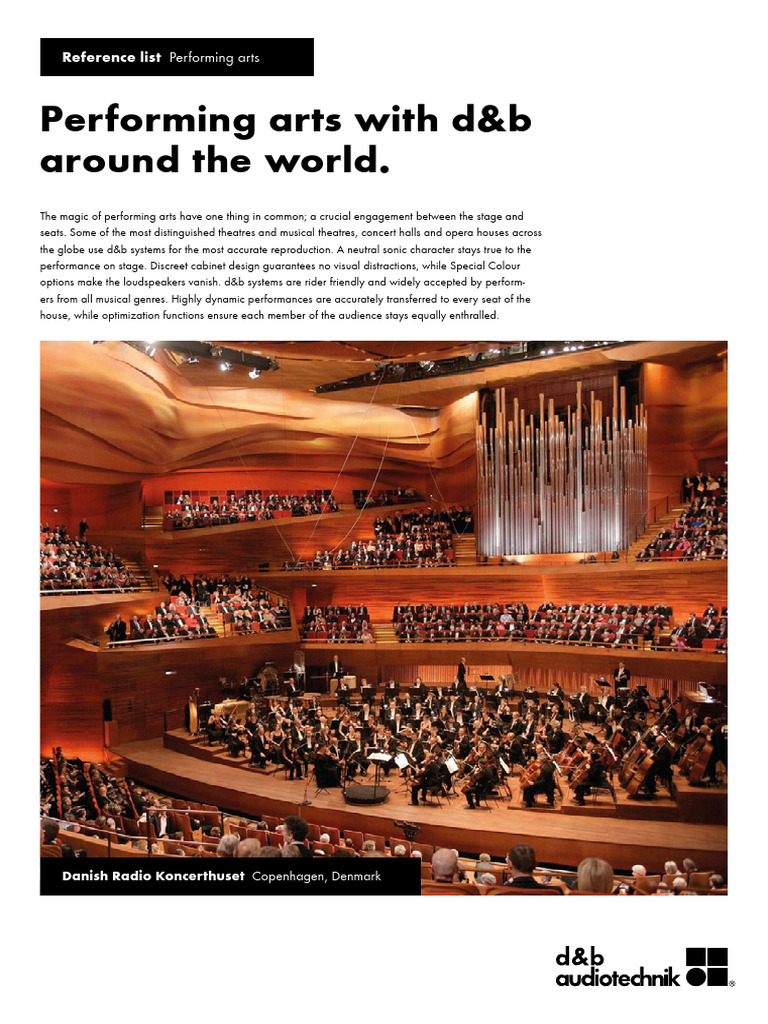 d&b Systems in Global Performing Arts | PDF | Performing Arts
