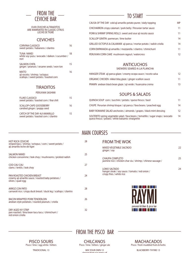 Raymi | PDF | Cuisine Of The Americas | Foods