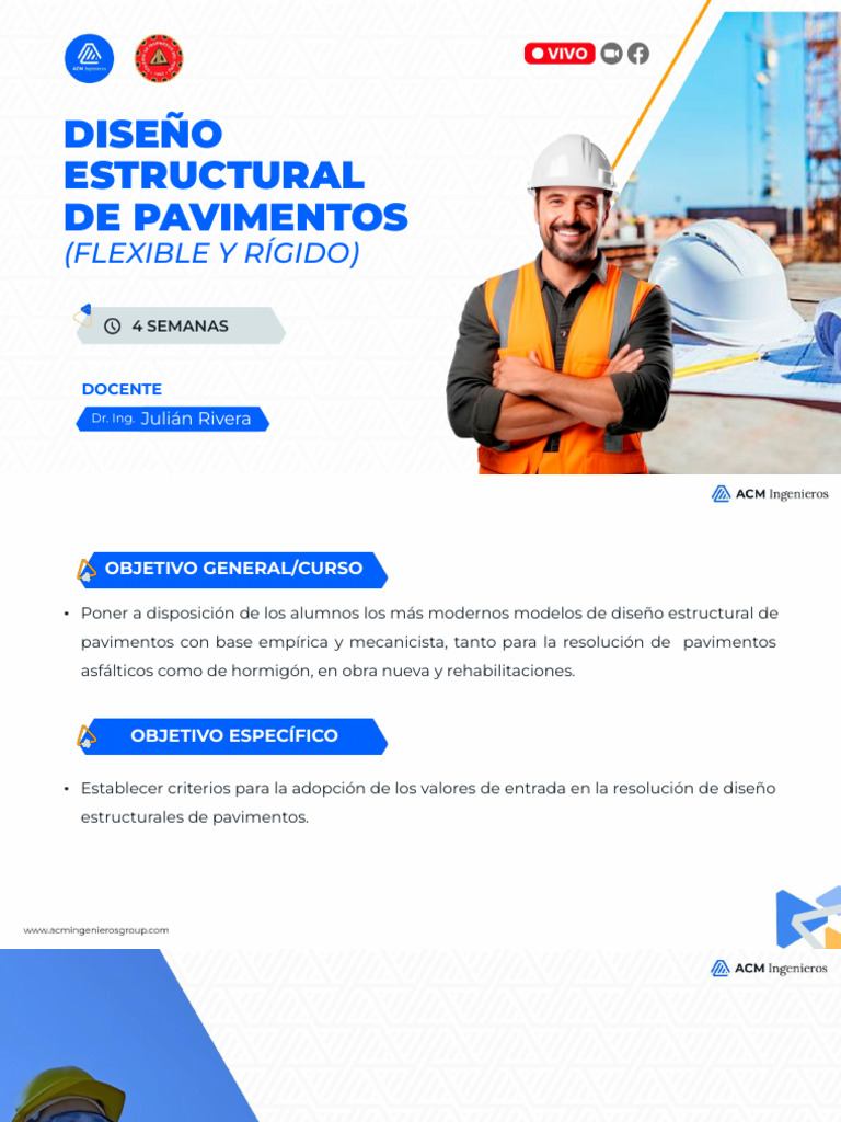 MÓDULO 2 - DISEÑO ESTRUCTURAL DE PAVIMENTOS (FLEXIBLE Y RIGIDO).pptx ...