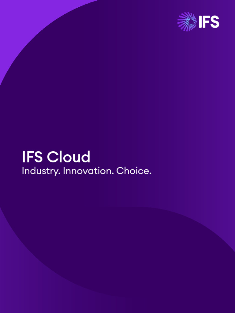 IFS Cloud Brochure 25R1 06 2025 asset | PDF | Cloud Computing ...
