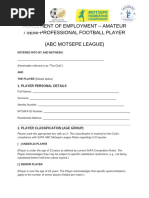 SAFA Player Registration Form 2020/2021 | PDF | Identity Document ...