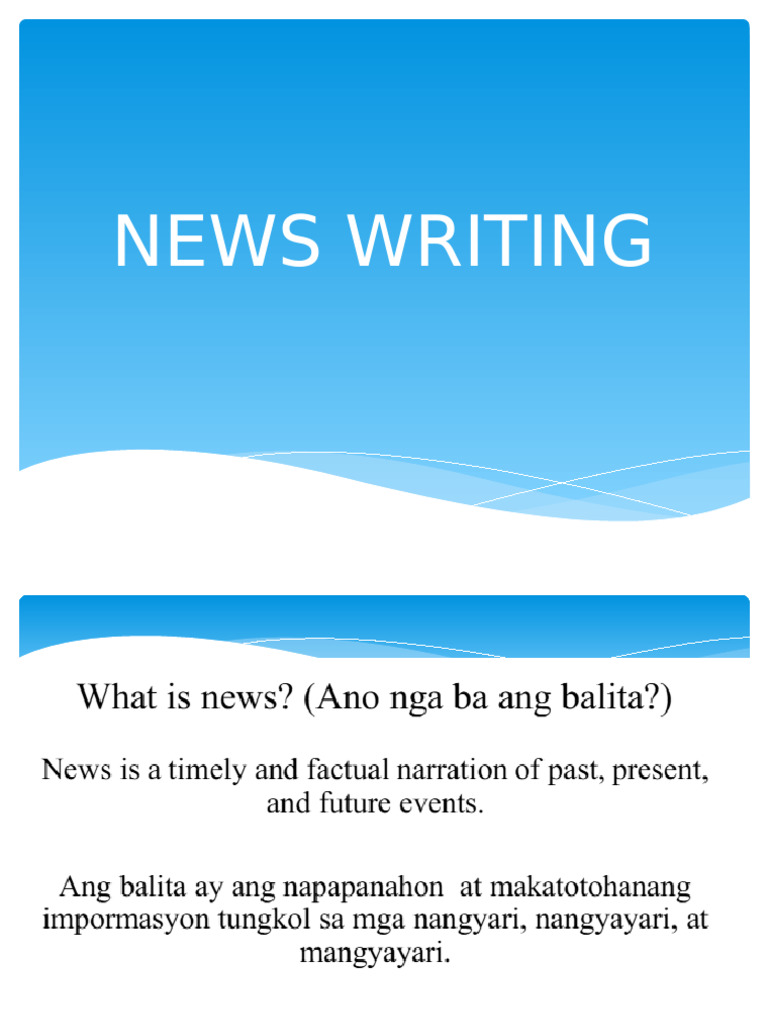News Writing | PDF