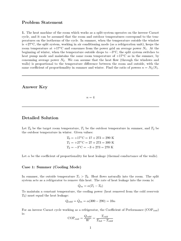 COP Heat Pump | PDF | Heat | Temperature