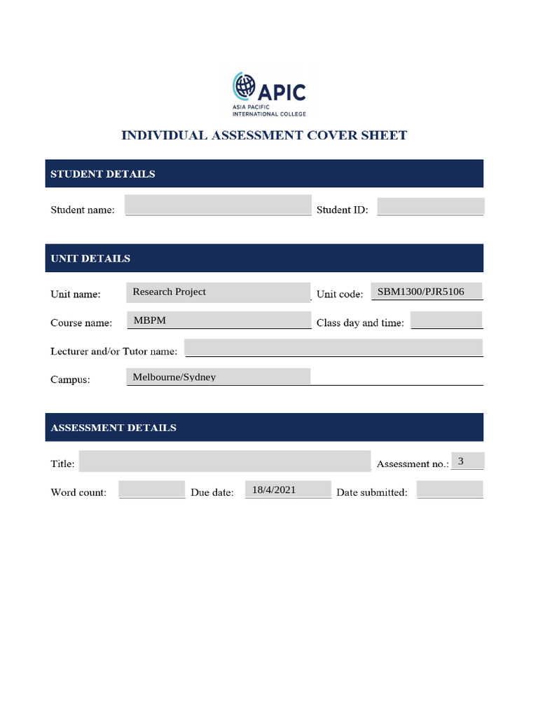 SBM1300+Assesment+3 Research+Design+Template+Without+Instructions[1 ...
