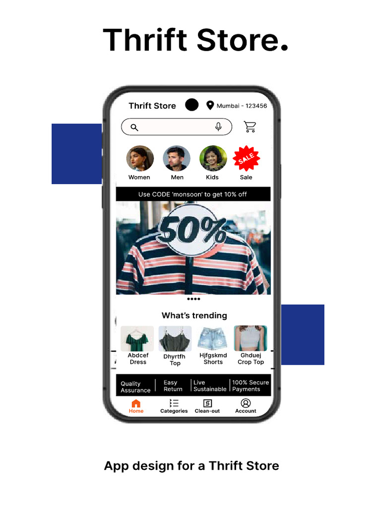 Thrift Store App UX Design Overview | PDF | Usability