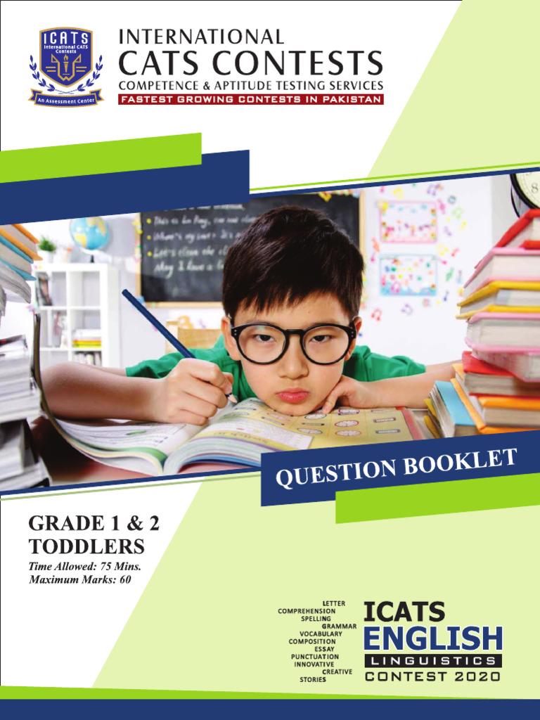 Question Paper English Grade 1 2 | PDF