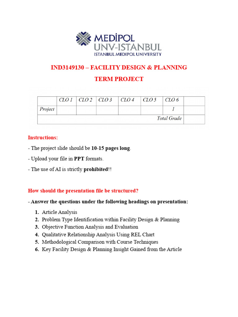 Term Project 25 - 26 Fall | PDF
