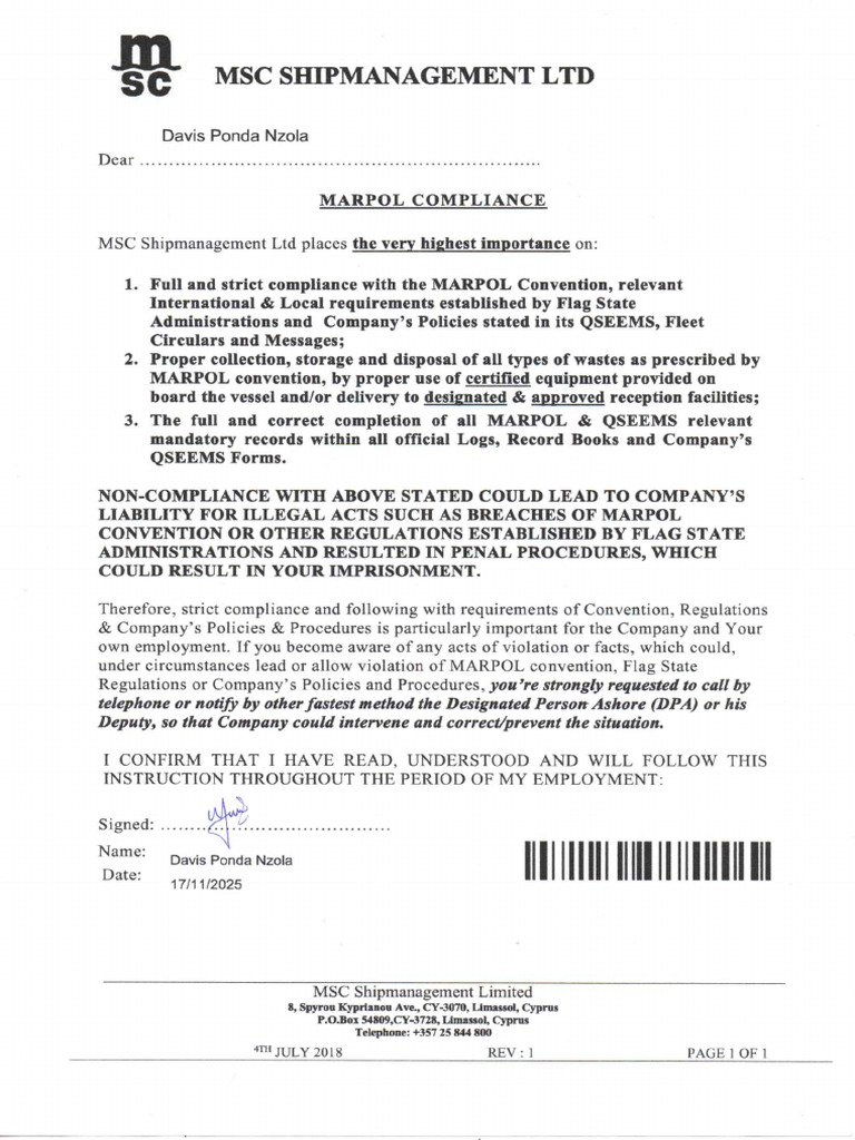 Ponda Contract Forms | PDF