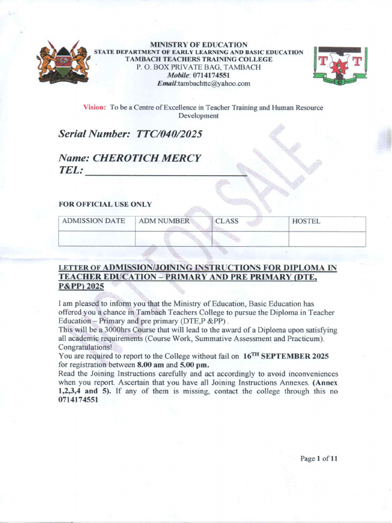 TT Form | PDF