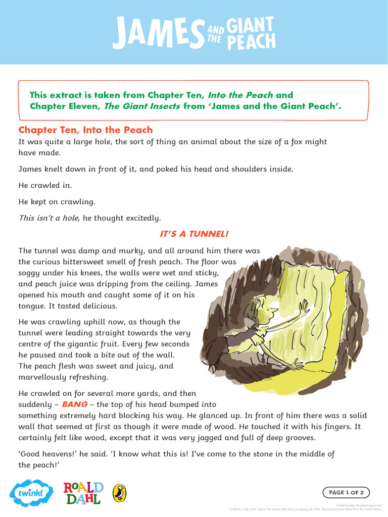 t e 1719850896 James and the Giant Peach Reading Comprehension Ages 7 9 ...