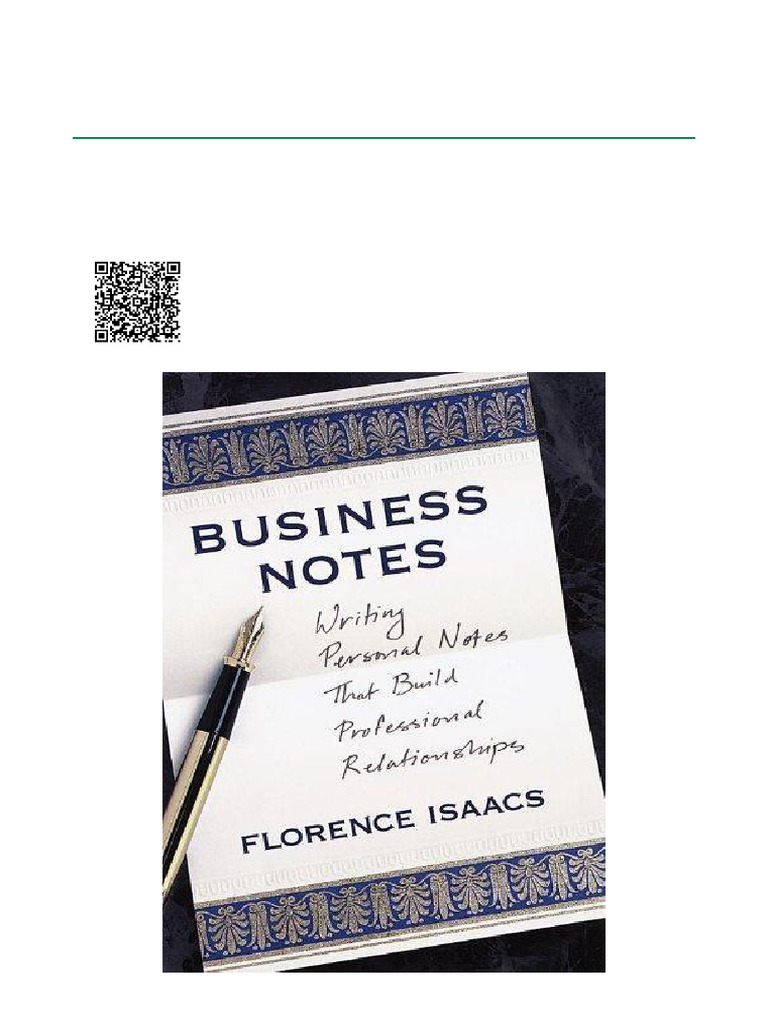 Business Notes Writing Personal Notes That Build Professional ...