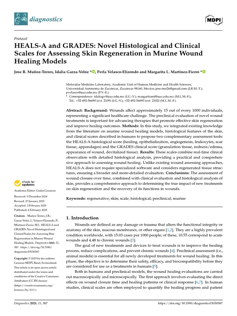 HEALS-A and GRADES Novel Histological and Clinical Scales For Assessing ...