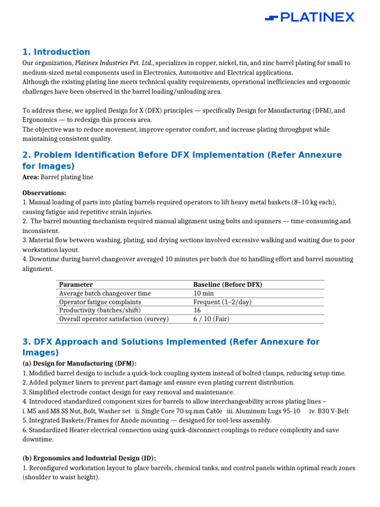DFX Enhancements in Barrel Plating Process | PDF | Mechanical Engineering