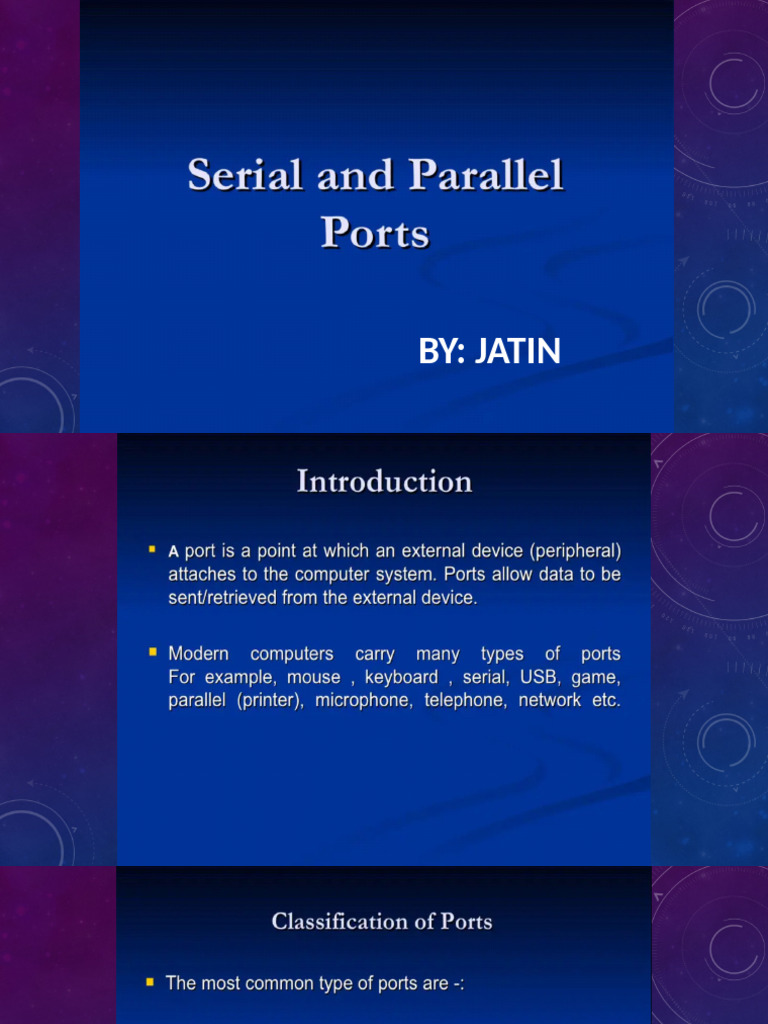 Serial&Parallel Ports | PDF