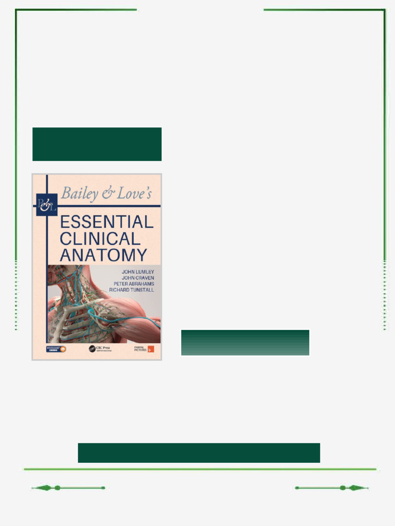 Bailey & Love's Essential Clinical Anatomy 1st Edition John S. P ...