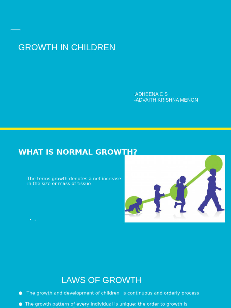 Normal and abnormal growth in children - pediatrics | PDF | Infants ...