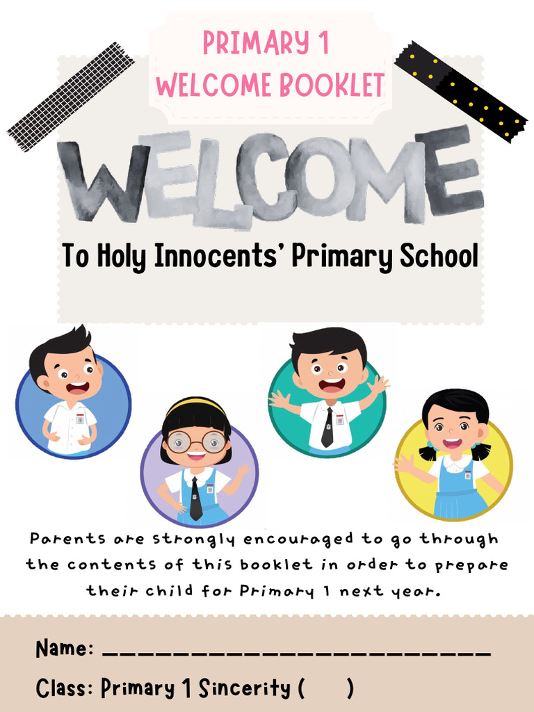 Primary 1 Welcome Booklet Guide | PDF