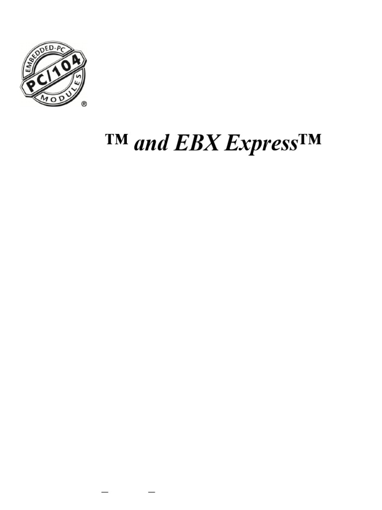 EBX-EBX-Express-Specification-v3-01 | PDF | Computer Architecture ...