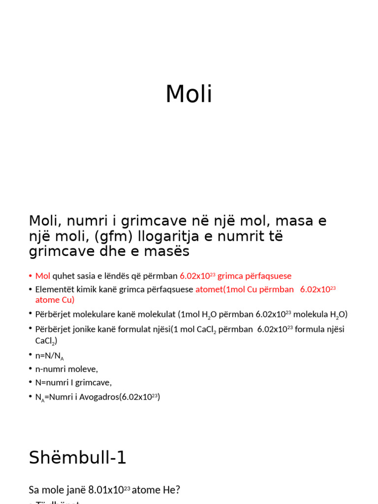 Leksion I - Moli | PDF
