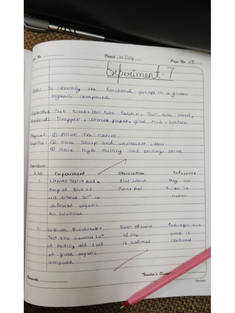 Chemistry Practicals | PDF