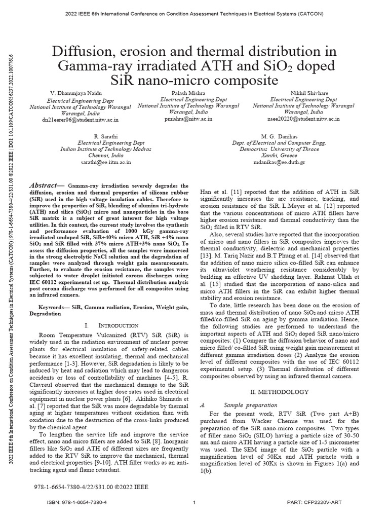 Diffusion Erosion and Thermal Distribution in Gamma-ray Irradiated ATH ...