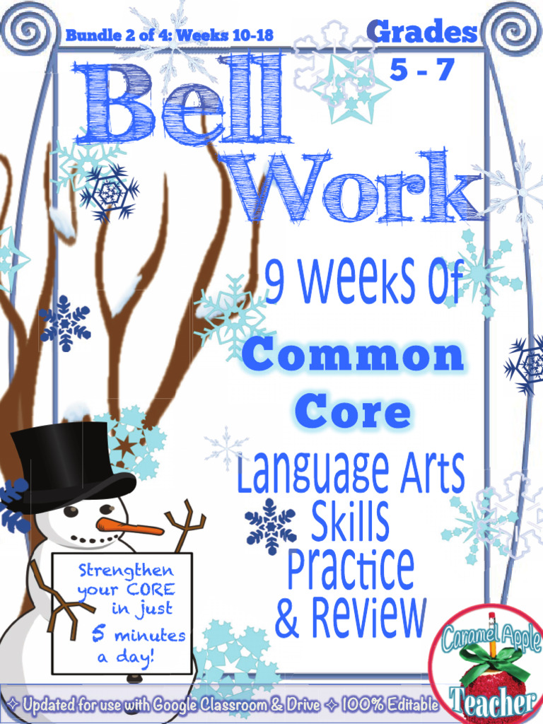 ELA Bell Work Weeks 10-18 | PDF
