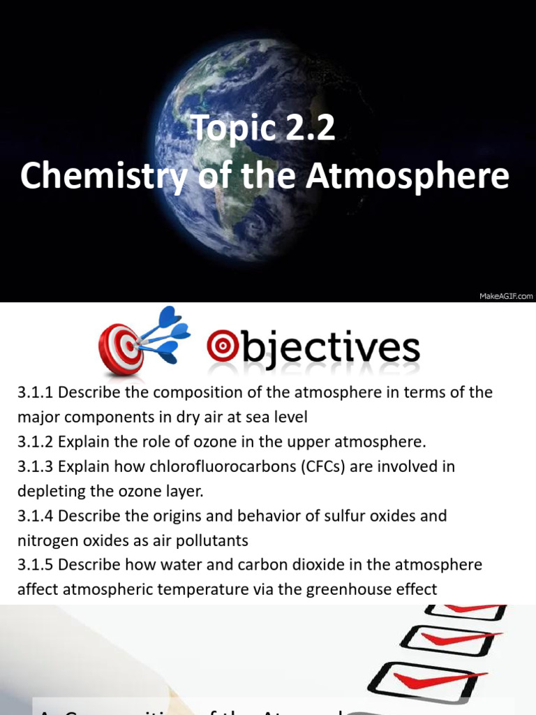 3.1 Chemistry of The Atmosphere | PDF | Greenhouse Effect | Atmosphere ...