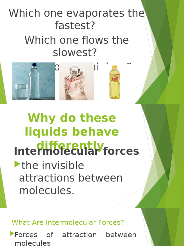 Lecture 3.2 - Intermolecular Forces | PDF | Chemical Polarity ...