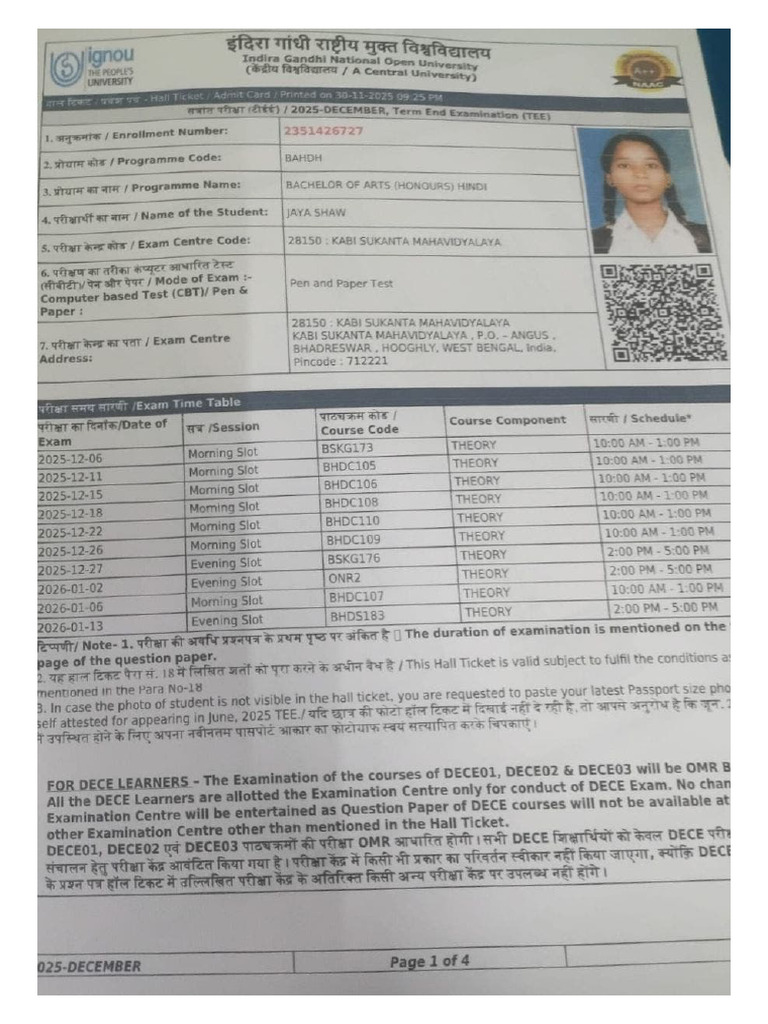 Jaya Ignou 30-Nov-2025 10-14 Pm | PDF