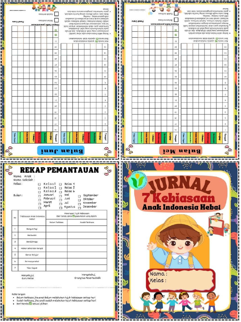 Mini Book 7 Kebiasaan Anak Hebat | PDF
