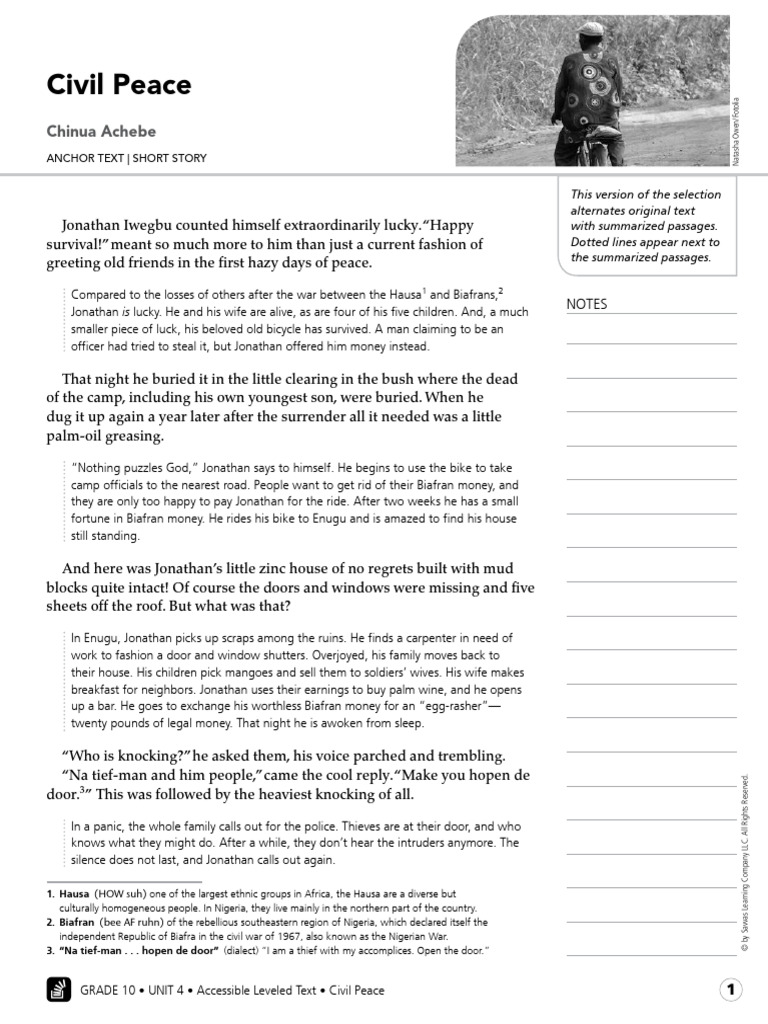 Civil Peace: A Story of Resilience | PDF