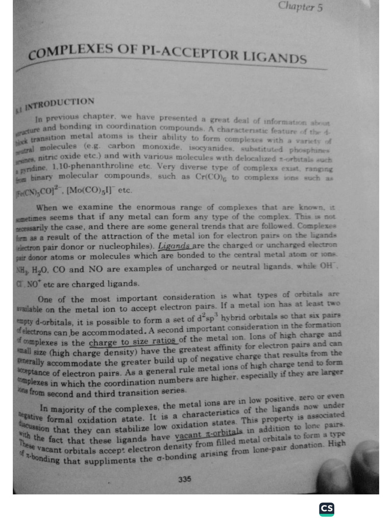 Π- Ligand Acceptor and Inorganic Polymer | PDF